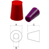 Conische pluggen Kautschuk 270°C - Uw expert in ophanghaken en maskeringen