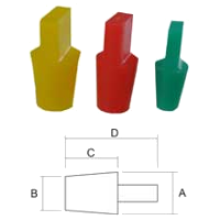 Conische Pluggen met Grip 315°C - Uw expert in ophanghaken en maskeringen